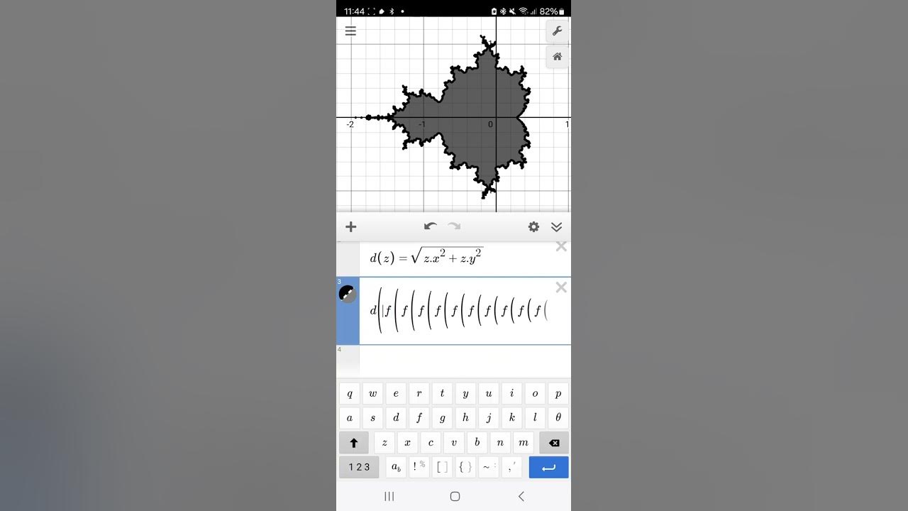Complex Analysis: How to Graph the Mandelbrot Set Fractal on Desmos #desmos #mathart #fractalart ...