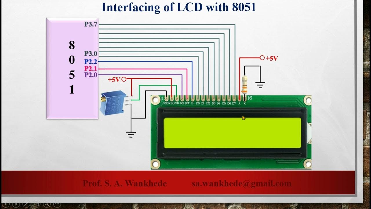 8051 Microcontroller in Marathi: Part 21 - LCD Interfacing - YouTube