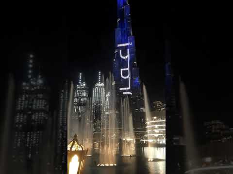 Amazing Dancing Fountain Show in Dubai 2020 / Muhteşem su ve ışık dansı Dubai 2020