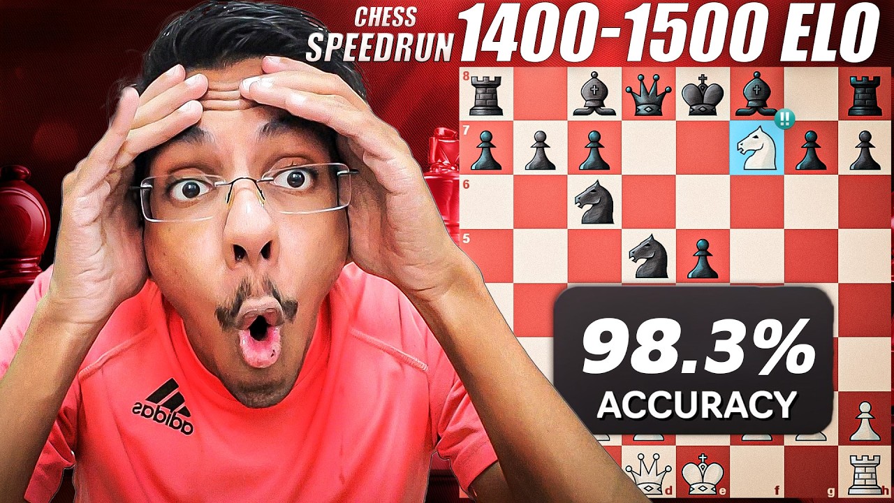 I got 98.3% Accuracy | Chess Rating Climb 1400 to 1500 ELO - YouTube