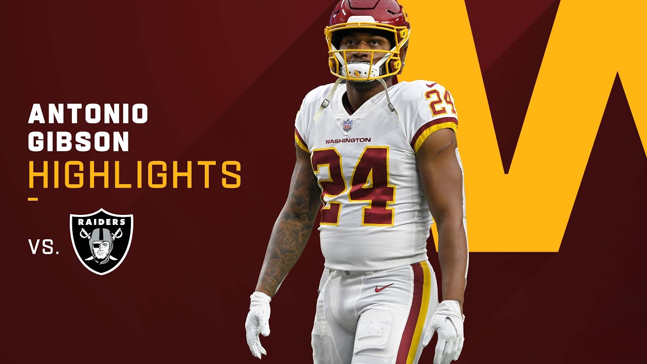 Antonio Gibson Highlights from Week 13 | Washington Football Team - YouTube
