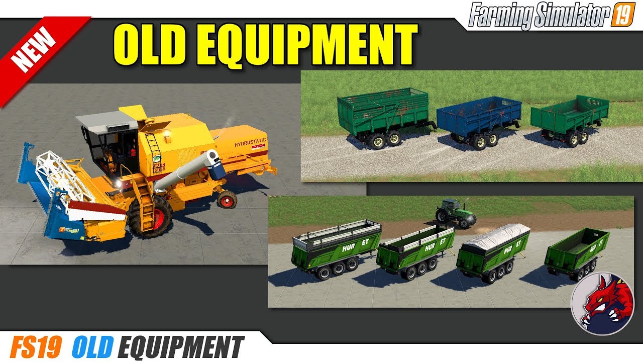 FS19 | Old Equipment Mods (2019-08-23) - review - YouTube