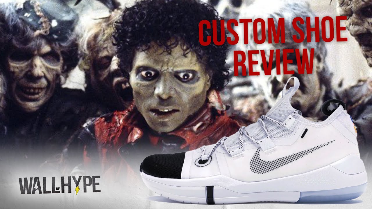 ⚡️ SHOE CUSTOMS: "THRILLER" Michael Jackson Nike Kobe AD Custom - YouTube