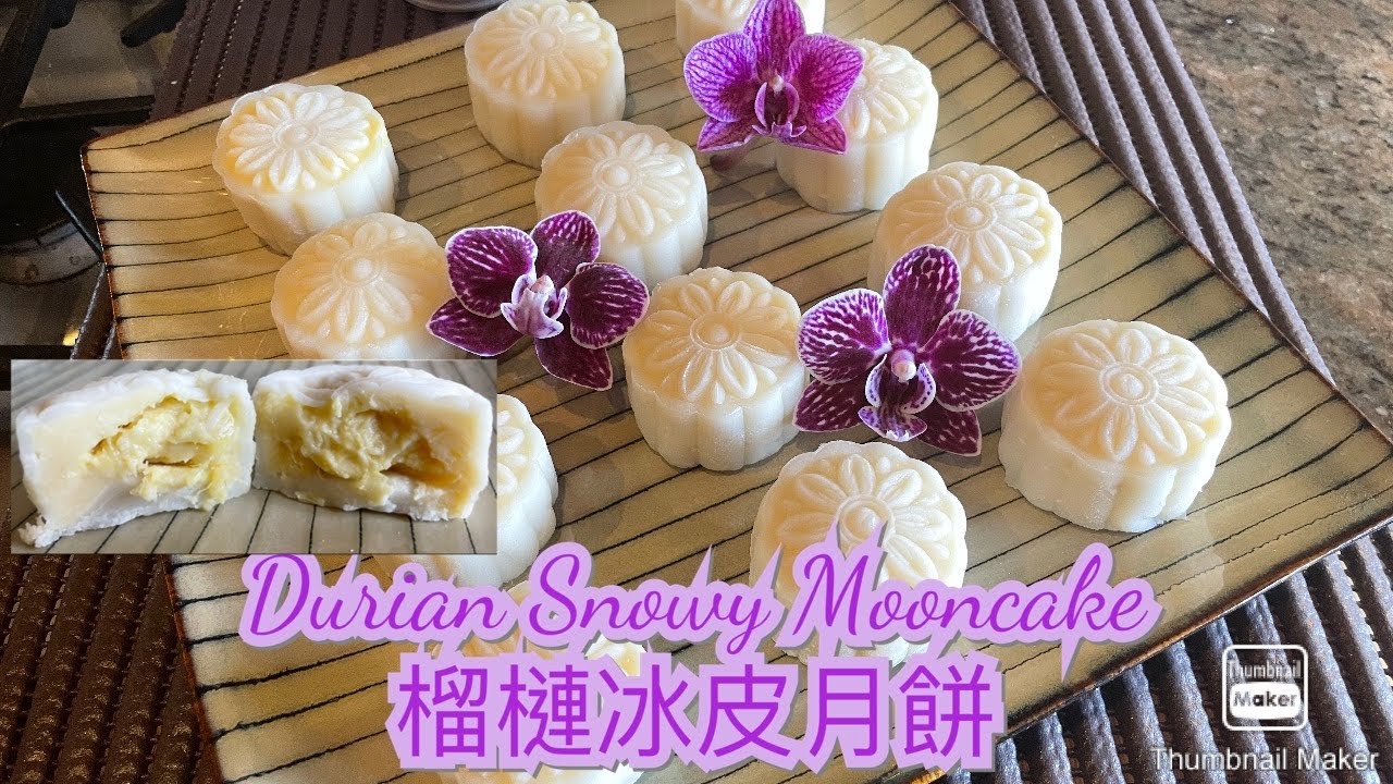 How to make Durian Snowy Mooncake ***Soft and delicious Snow Skin ...