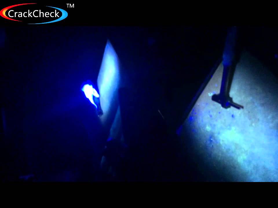 LED UV lamp used for NDT inspection - YouTube