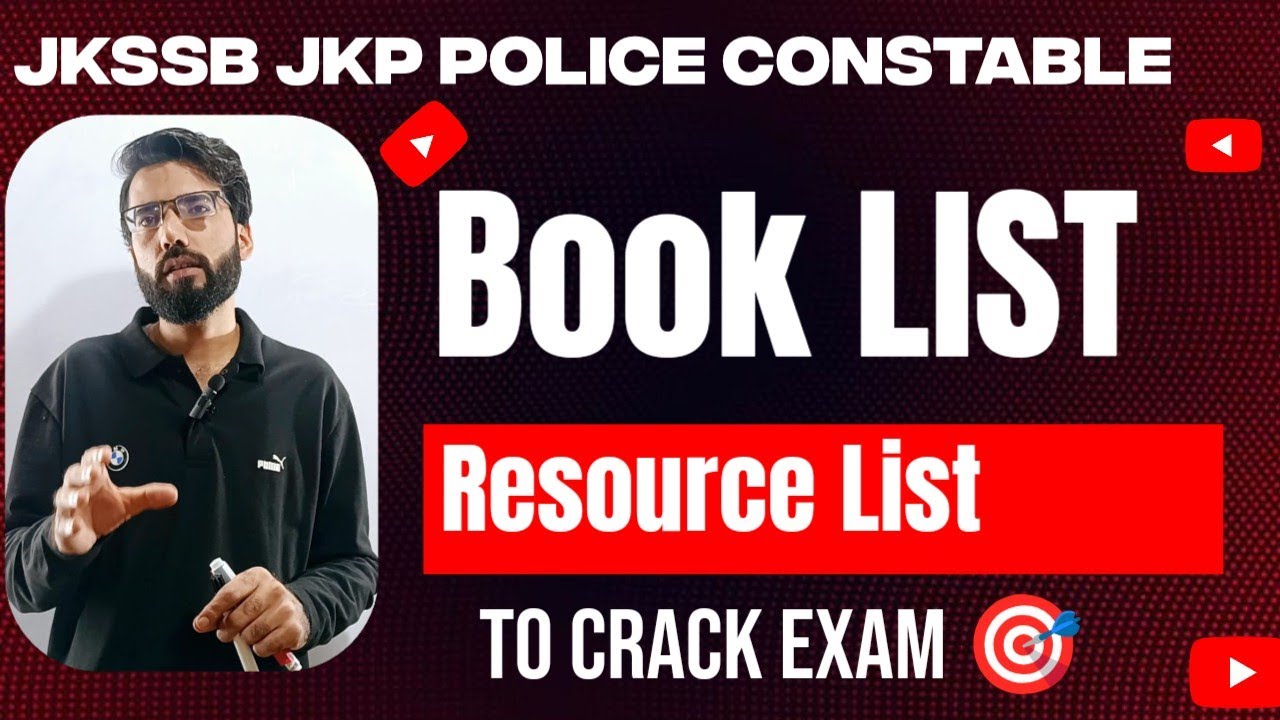 BOOKLIST FOR JKSSB JKP POLICE CONSTABLE|| JKSSB EXAMS|| POLICE ...