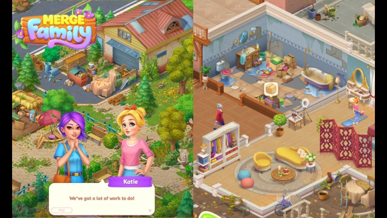 Merge Family🧁🍰 Level 28-29 Part 64🍫☕️ - YouTube