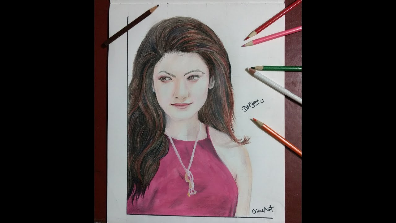 Drawing Kajal Agarwal - YouTube