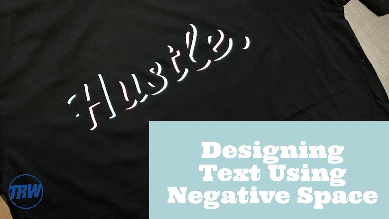 Designing Text Using Negative Space | Hustle Design Tutorial - YouTube
