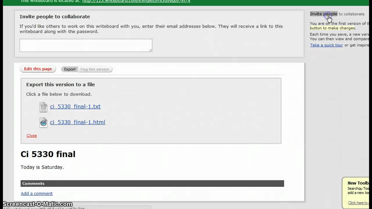 Writeboard Tutorial - YouTube