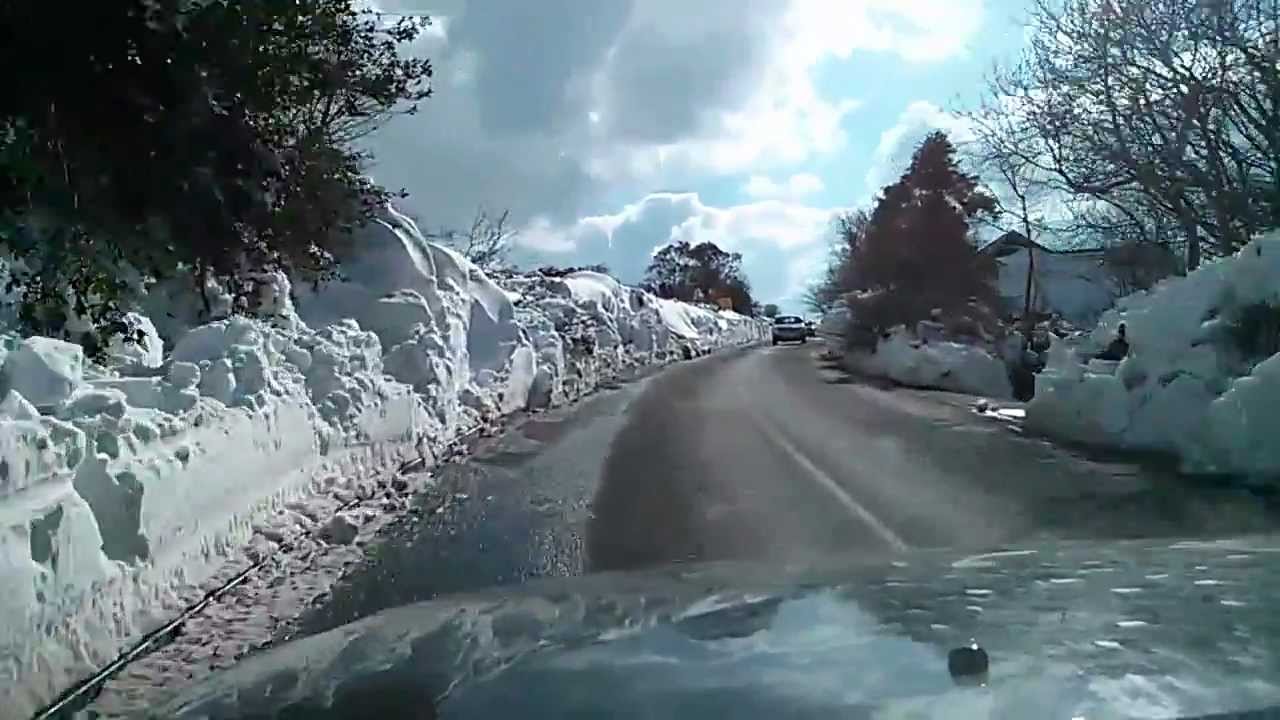 Isle of Man Snow 2013 Barregarrow to Cronk y Voddy - YouTube