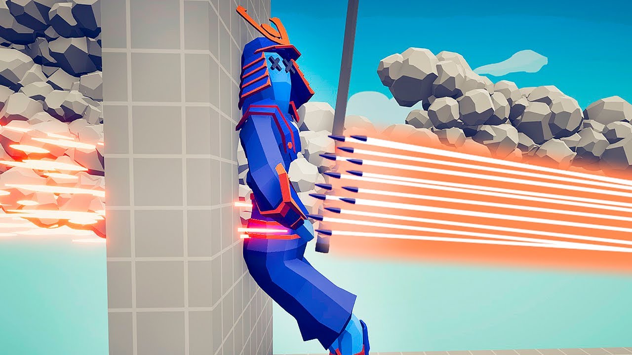 GATLING GUN PINNING EVERY UNIT TO THE WALL | TABS Totally Accurate ...