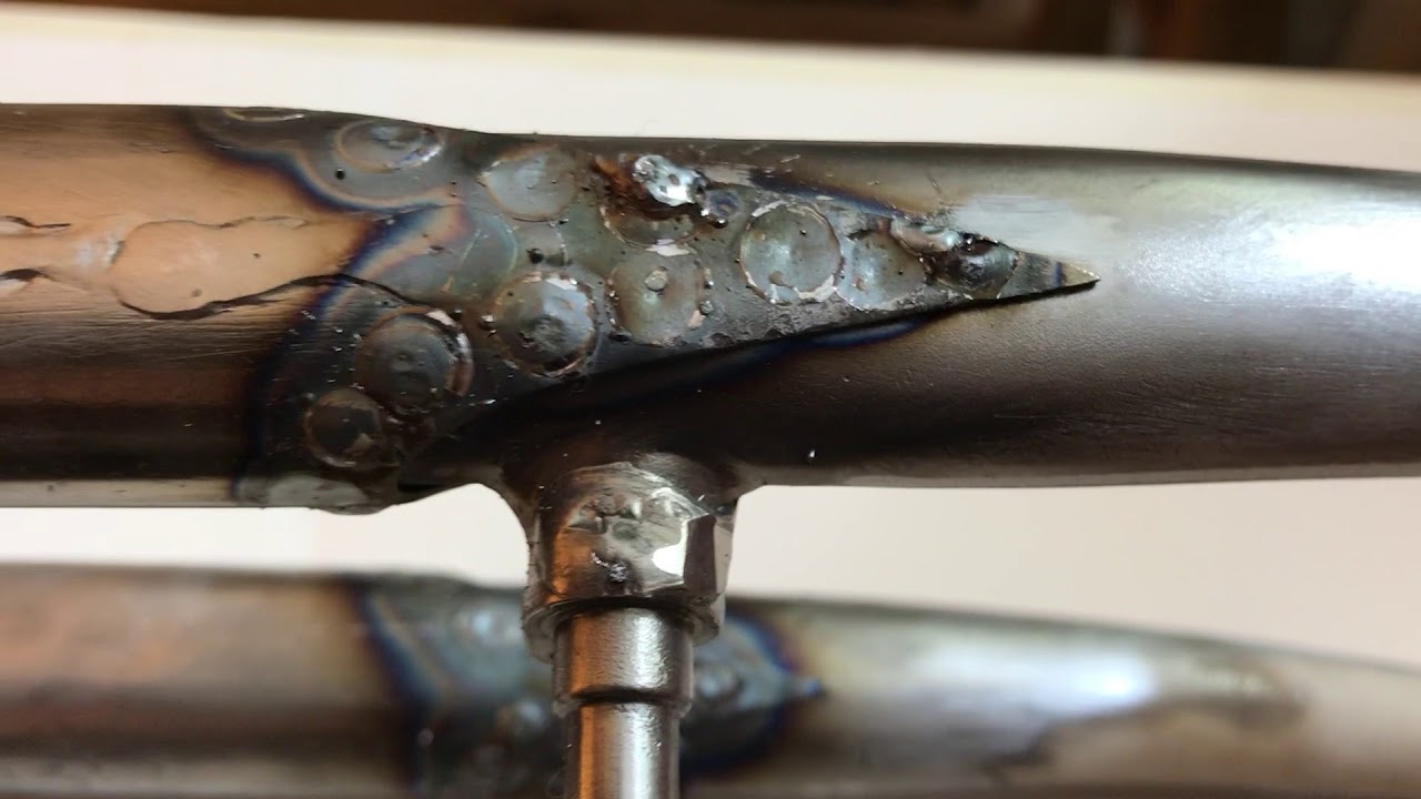 29 inch rigid long MTB fork self build mild steel - YouTube