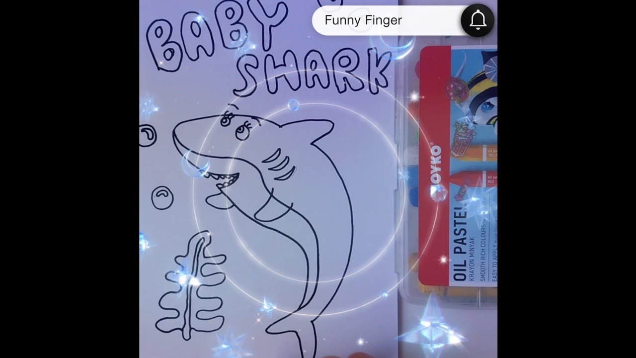Mewarnai Baby Shark Dengan Crayon Joyko | Coloring Baby Shark with ...