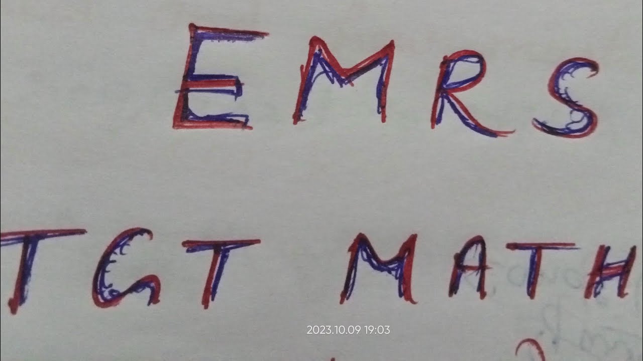 EMRS TGT maths 2023 Matrices part 2 / type of matrix / short tricks to ...