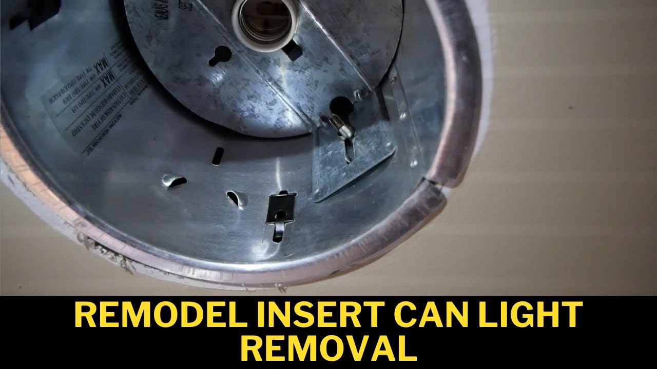 Remodel Insert Can Light Removal - YouTube