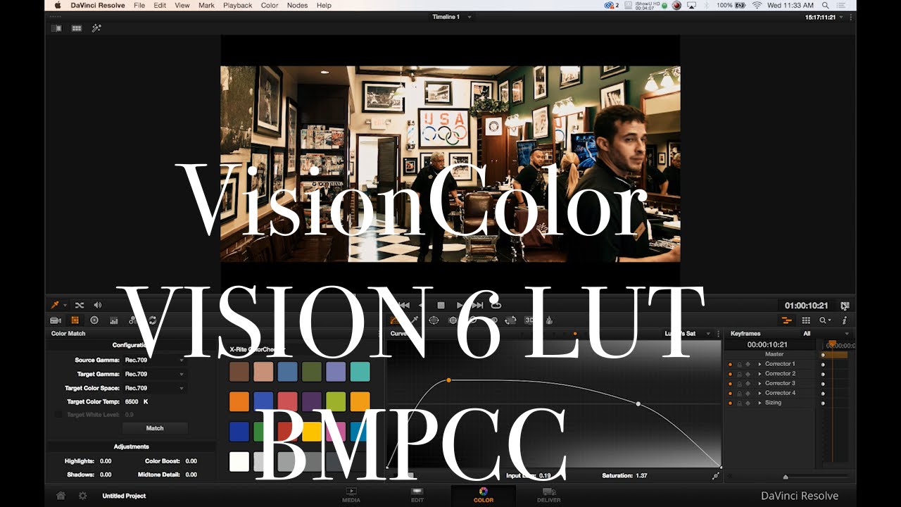 How to apply a LUT. Visioncolor OSIRIS LUT. - YouTube