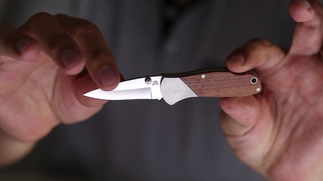 Canivete CIMO Dallas 56 Cabo Inox e Madeira C/ Clip - YouTube