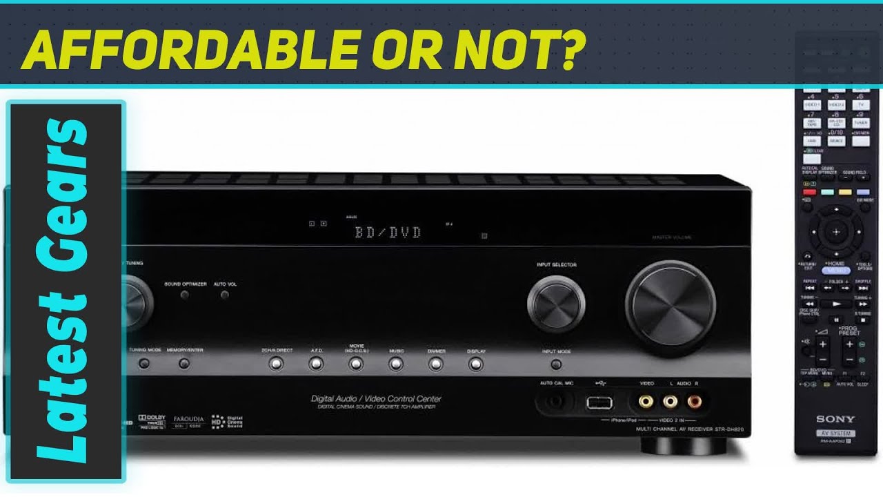 Sony STRDH820 7.2 Channel AV Receiver Review - YouTube