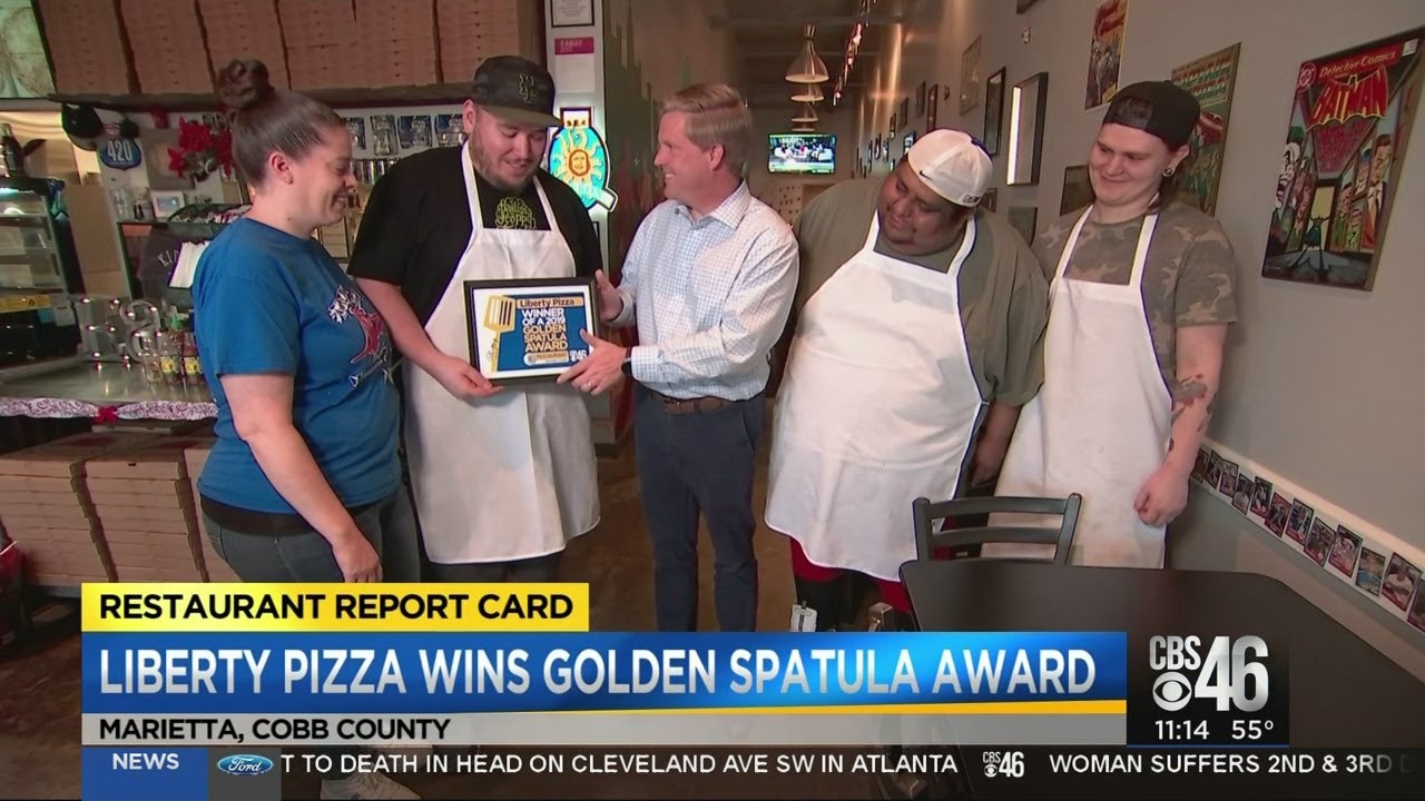 Liberty Pizza wins Golden Spatula Award - YouTube