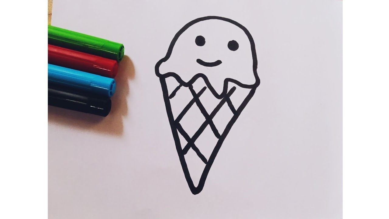 How to Draw and Color ice cream 🍦Lets coloring ice cream together.🍦 ...