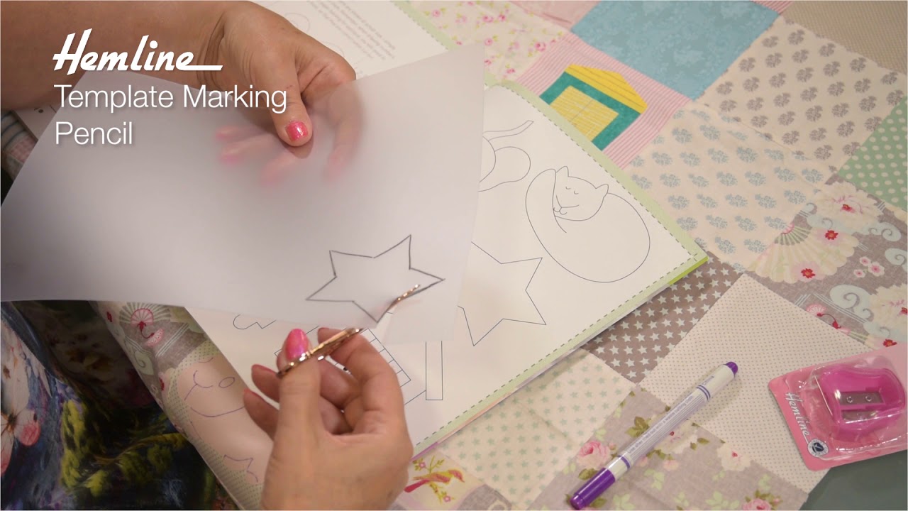 Template Marking Pencil by Hemline - YouTube