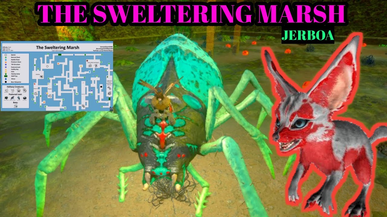 THE SWELTERING MARSH DUNGEON ARK MOBILE || TEK TELEPORTER || ARK MOBILE ...