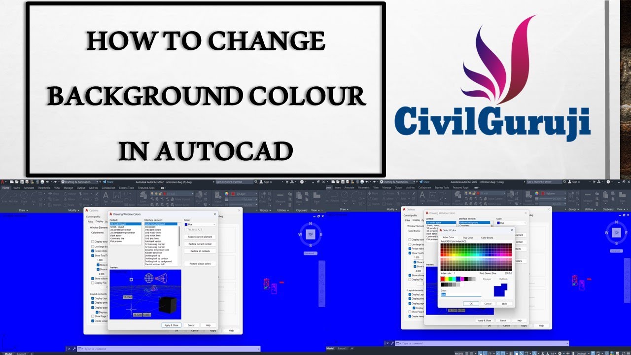 Master AutoCAD: How to Change Background Color for a Visually Stunning ...