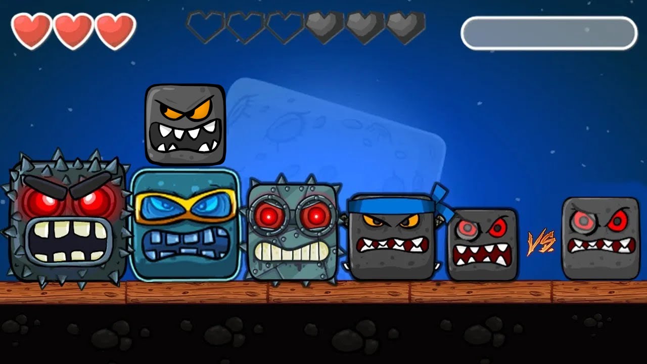 Red Ball 4 - Black Boss - Black Box Enemy - All Bosses - Boss Fight ...