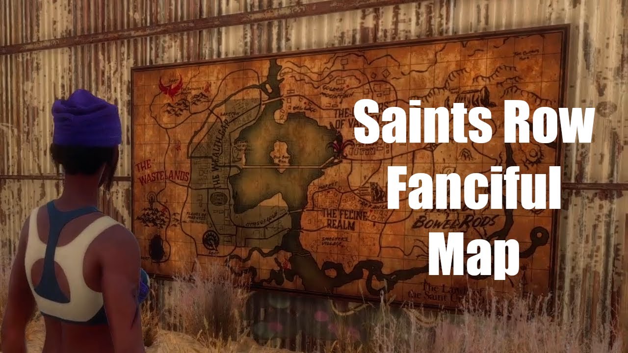 Saints Row: Fanciful Map (Collectible) - YouTube