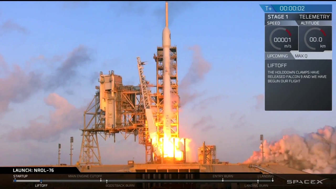 SpaceX NROL-76 Highlights - YouTube