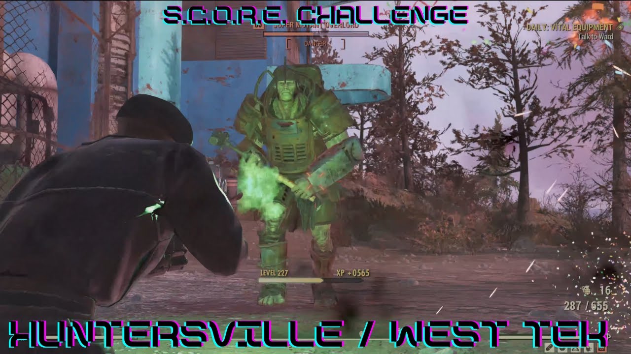 Fallout 76 S.C.O.R.E. Challenge: Huntersville/West Tek Research Center ...