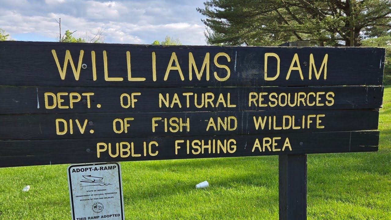 Fishing at Williams Dam - Williams, Indiana ( No Bites , Pretty Scenery ...