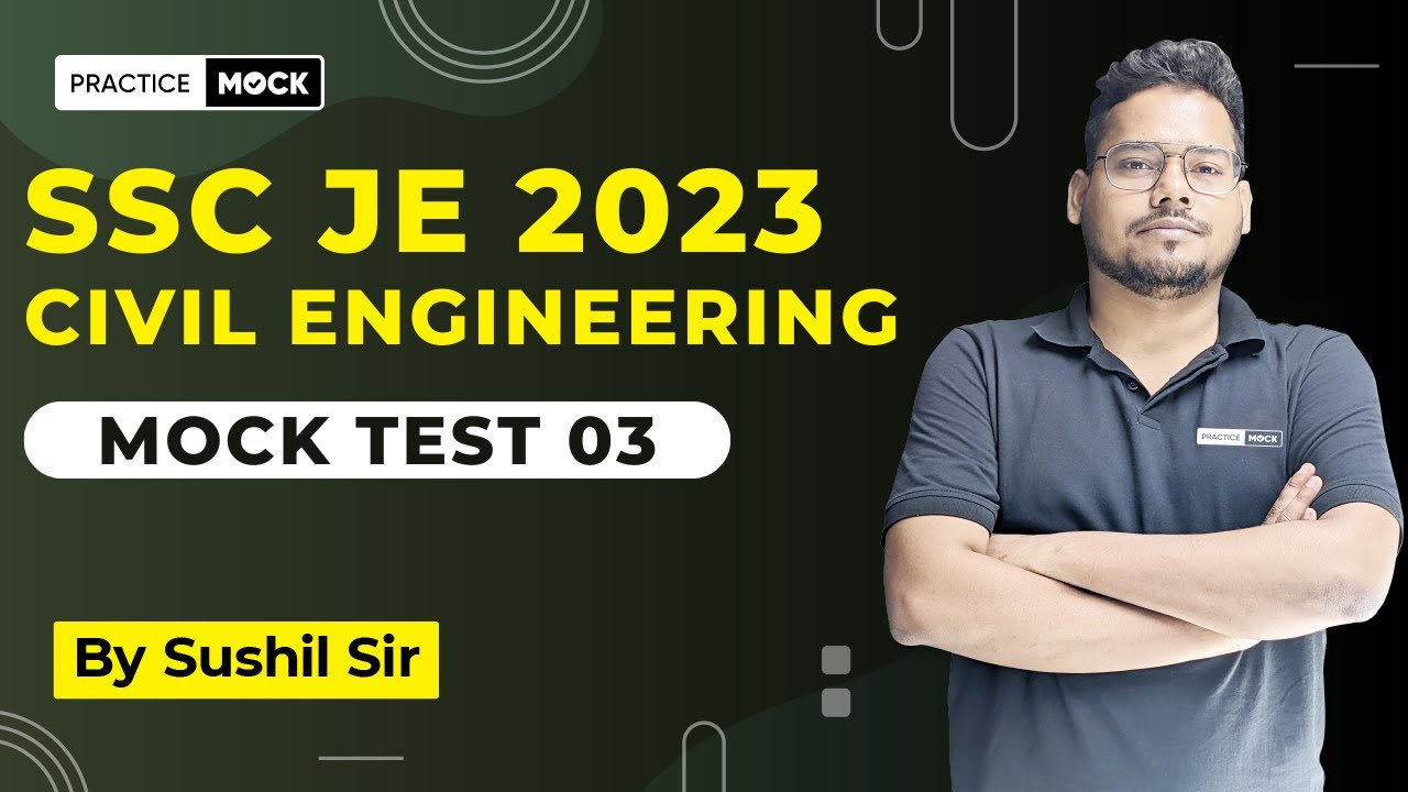 SSC JE CE 2023 | How to Attempt a Mock test | Civil Engineering | Part ...