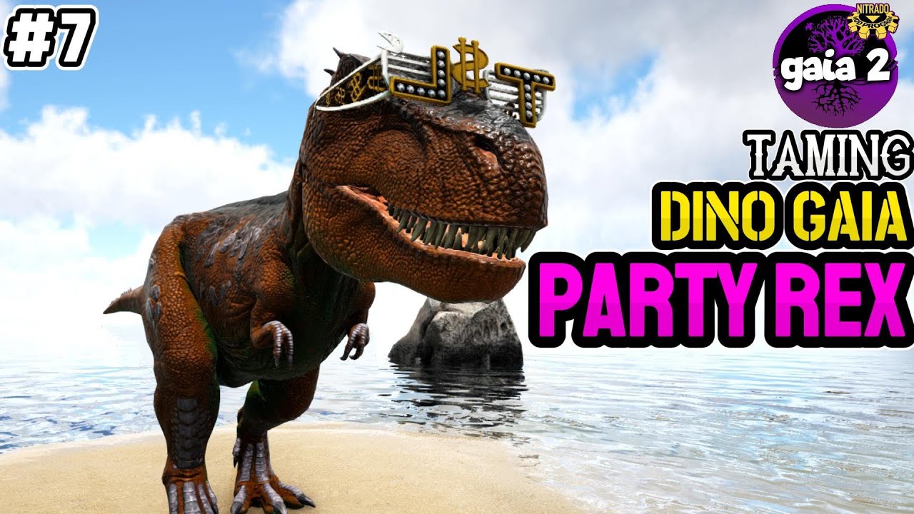 PARTY REX NI BOS SENGGOL DONG!! MENEMUKAN DINO UNIK | ARK GAIA OLYMPUS ...