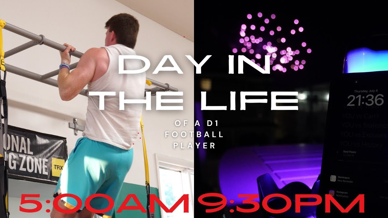Day In The Life Of A D1 Football Player VLOG (July 4TH) - YouTube
