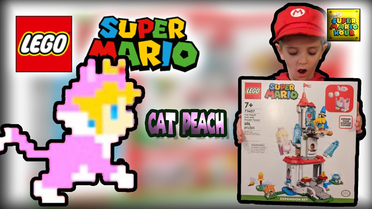 LEGO SUPER MARIO CAT PEACH SUIT & FROZEN TOWER- : The MARIO KID and DAD ...