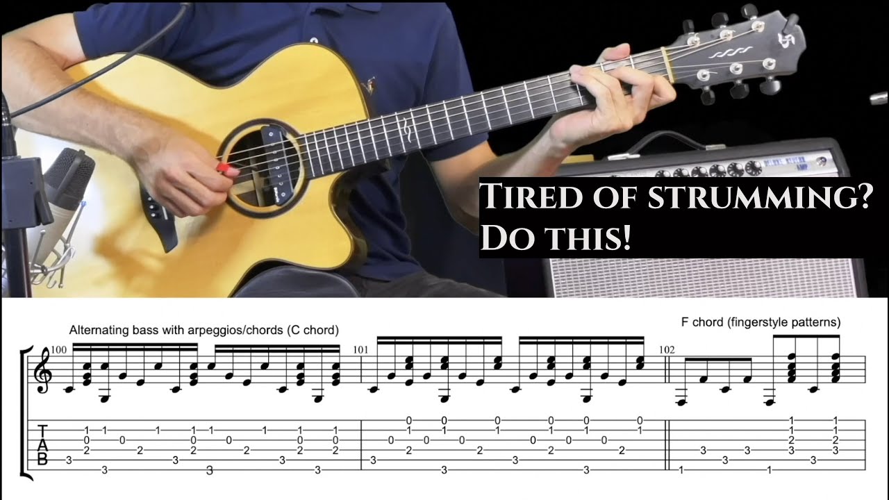Learn Fingerstyle Guitar in 3 EASY Steps! (Basic to IMPRESSIVE patterns ...