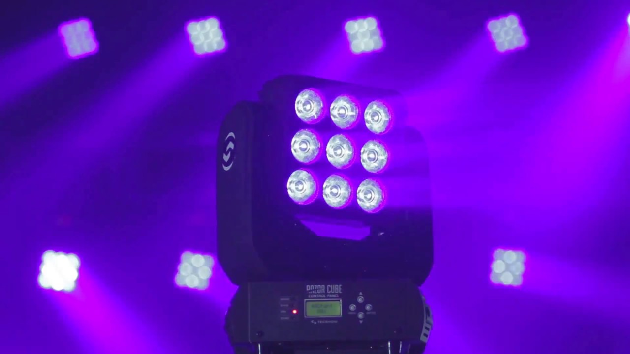 Cabezal móvil Razor Cube de Tecshow: efecto profesional pixel por pixel ...