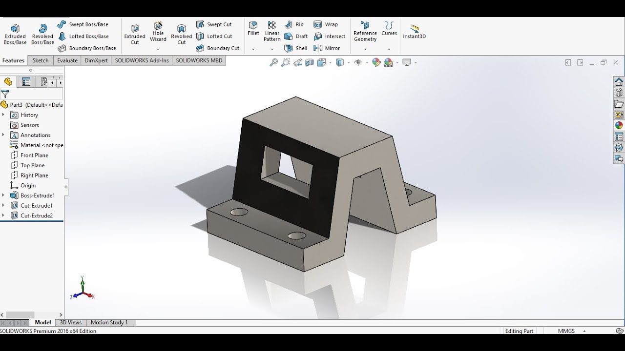 Solidworks Exercise 3 - YouTube