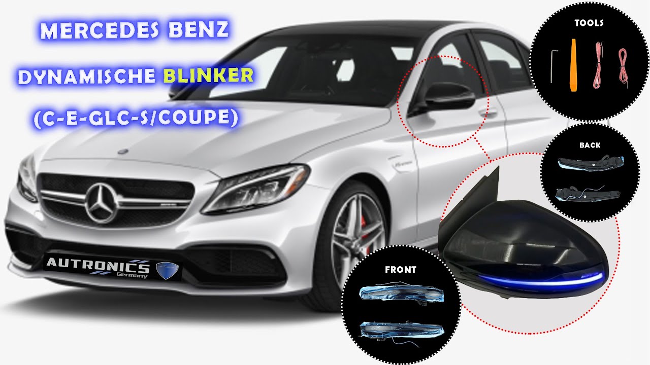 Mercedes Benz - Dynamische Blinker Signal Leuchte Seitenspiegel(C-E-GLC ...