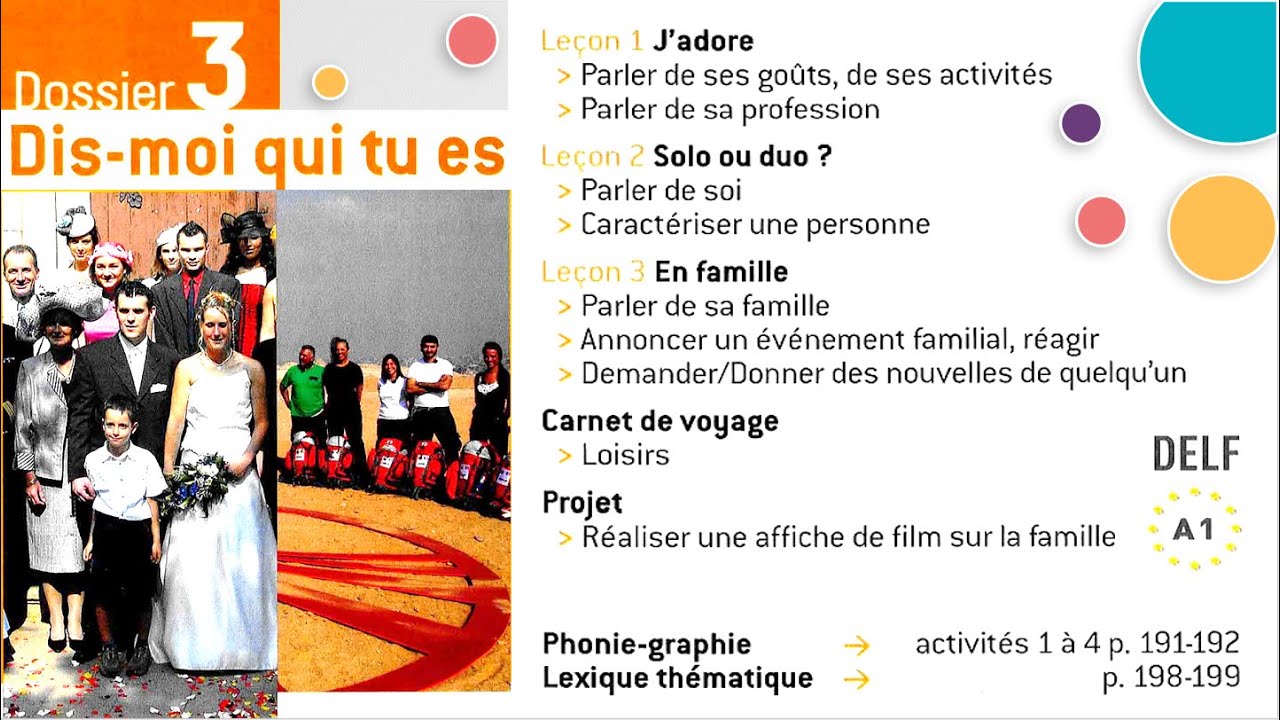 Dossier 3 - Leçon 3 Parler de sa famille - YouTube
