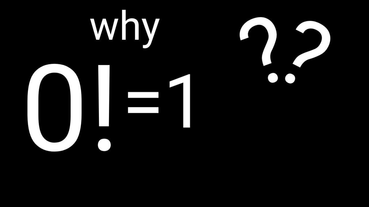 Real life example (why zero factorial is one) - YouTube