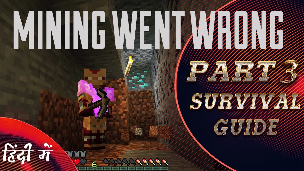 Part 3 - Diamond Mining - HAPPY to SAD in a second - Minecraft Survival ...