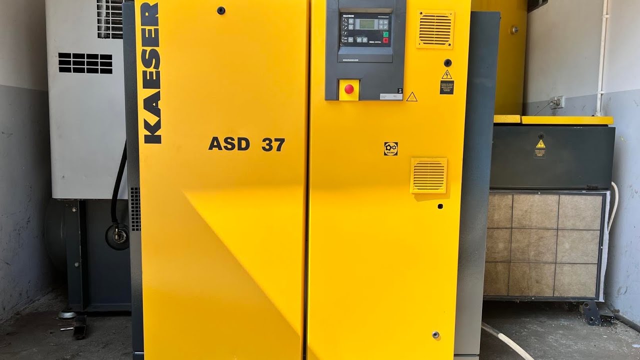 Kaeser ASD 37 screw compressor - YouTube