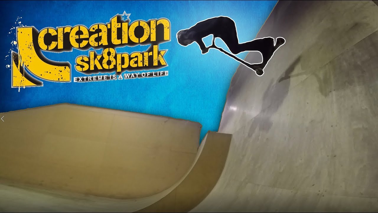 GoPro Chest Mount Scootering At Creation Skate Park In Birmingham - YouTube