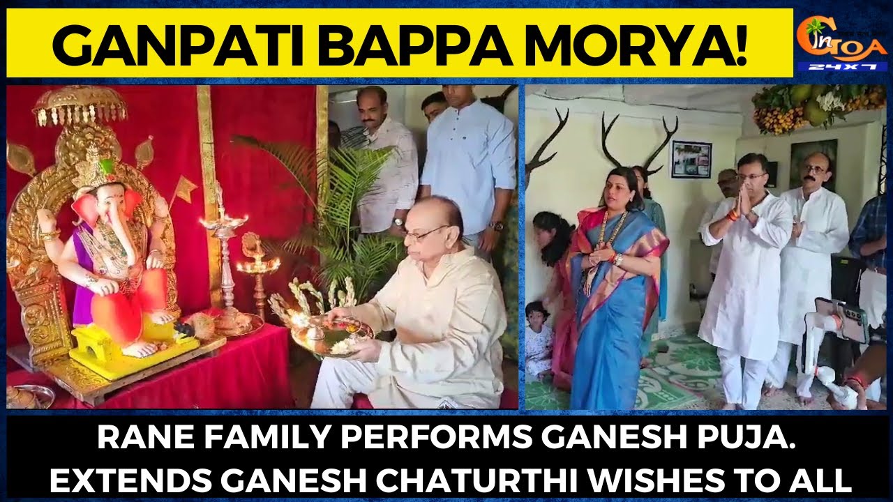 #GanpatiBappaMorya! Rane Family performs Ganesh Puja. Extends Ganesh ...