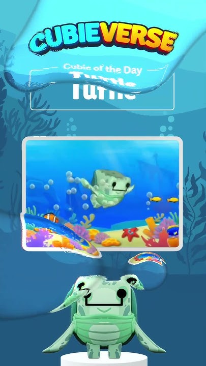Cubie of the Day - Turtle #cubieverse #metaverse #mobilegame - YouTube