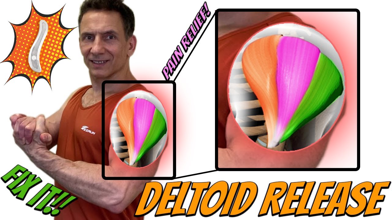 Shoulder Pain Myofascial Release For Deltoid Tendonitis - YouTube