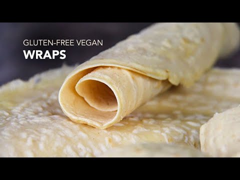 Easy Gluten Free Vegan Wraps That Wrap Really Well - YouTube